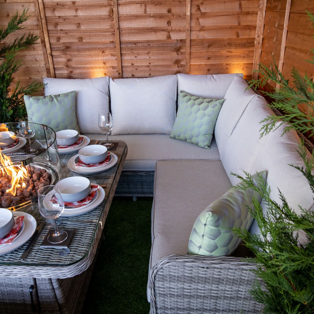 Premium Rattan Garden corner sofas